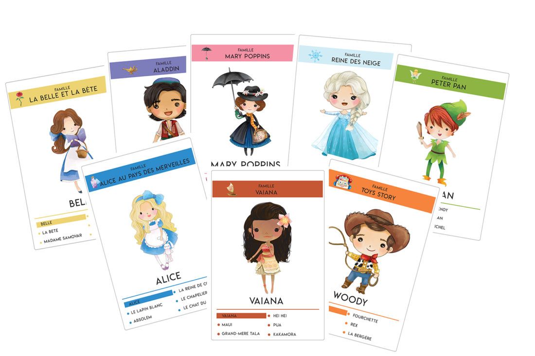 Jeu de 7 familles Disney à imprimer | Plume & Picoti
