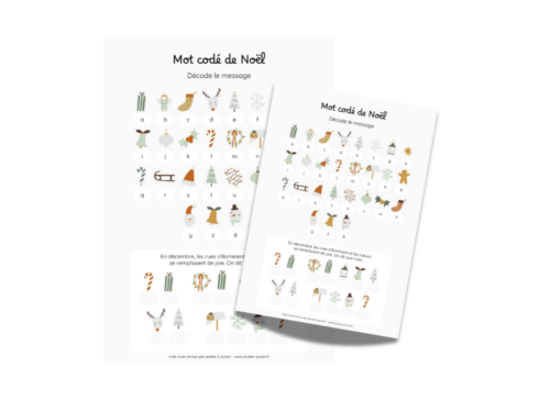 Mots codés de Noël à imprimer | Plume & Picoti